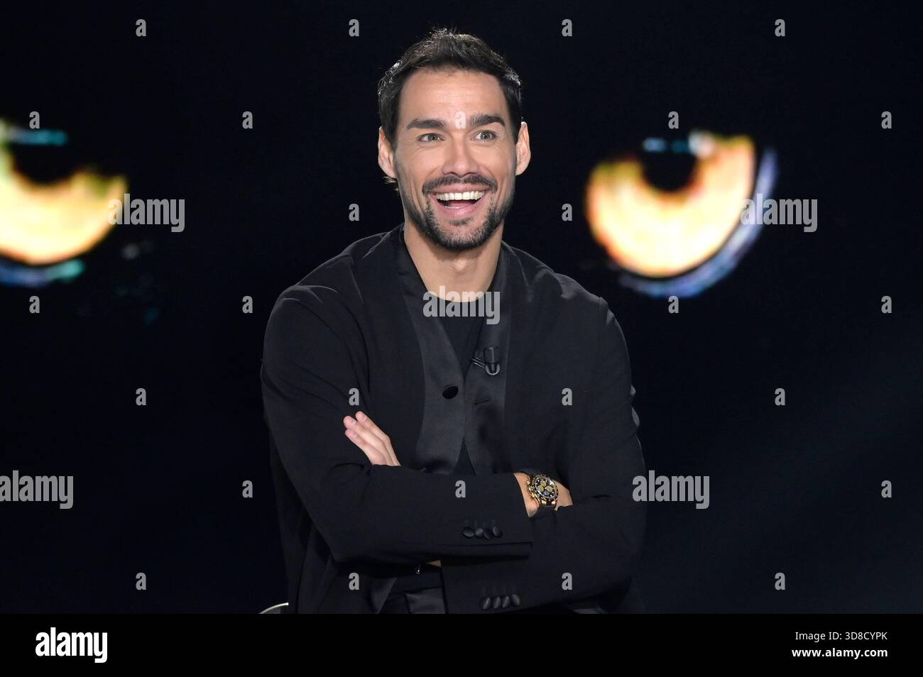 Fabio Fognini bei der Aufzeichung der Rai-Talkshow Belve 2025 in den ...