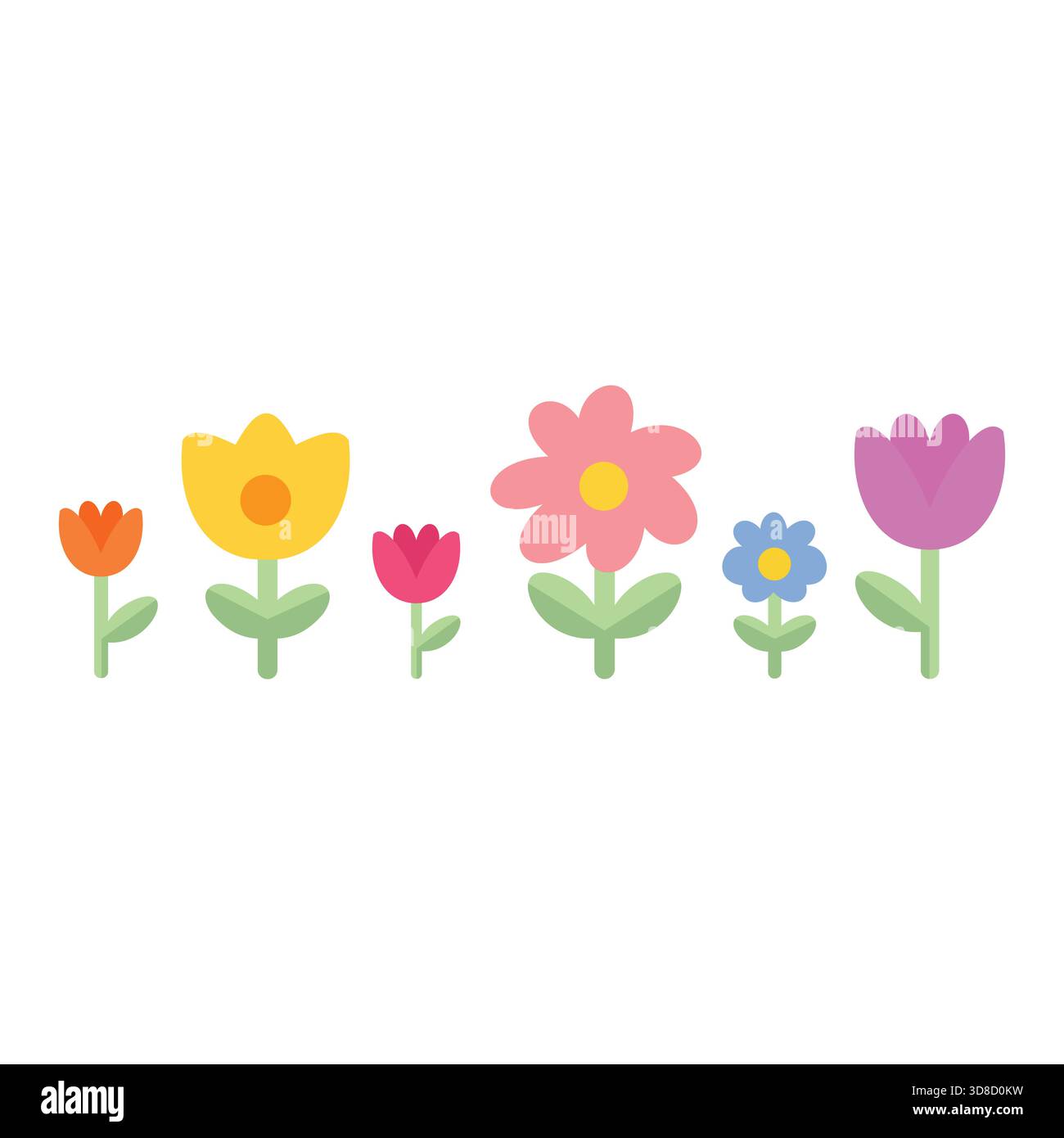 Spring garden border flowers Cut Out Stock Images & Pictures - Alamy