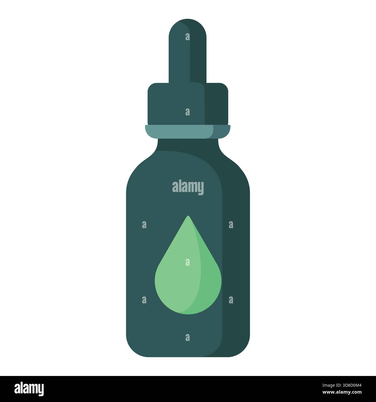 Natural green glass dropper bottle Stock Vector Images - Alamy