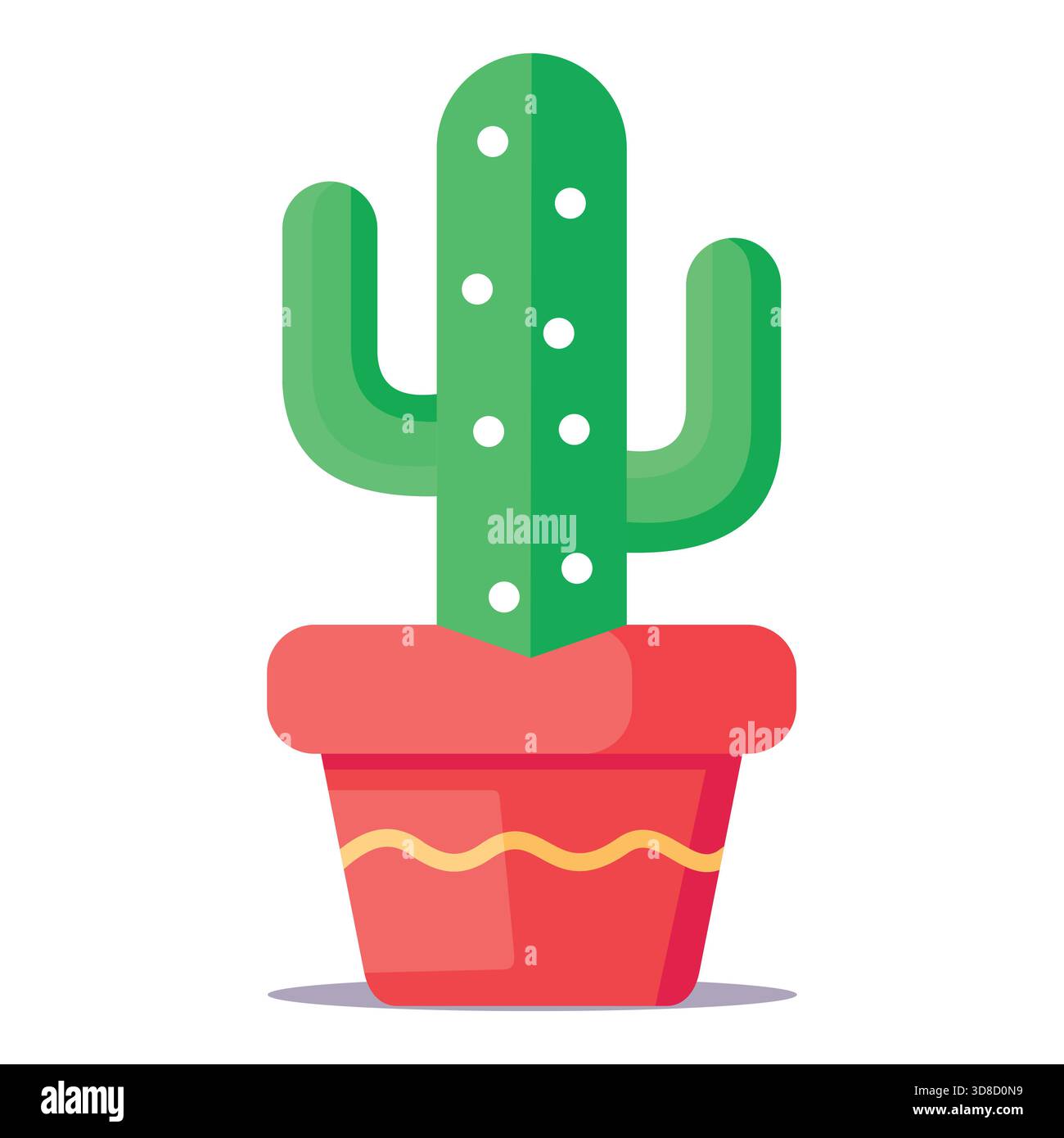 Red cactus spines Stock Vector Images - Alamy