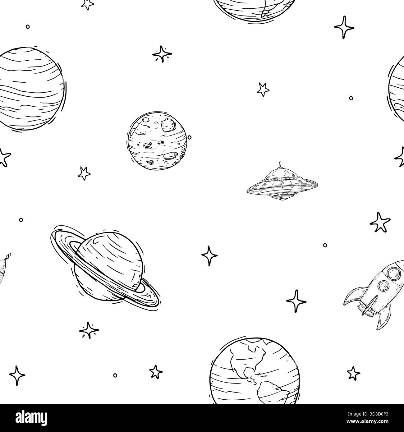 Space ufo planets Black and White Stock Photos & Images - Alamy