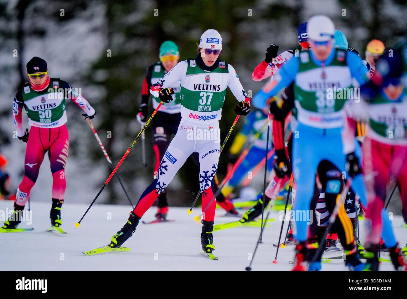Ruka, Finland 20251130. Espen Andersen under 10 km combined in Ruka ...