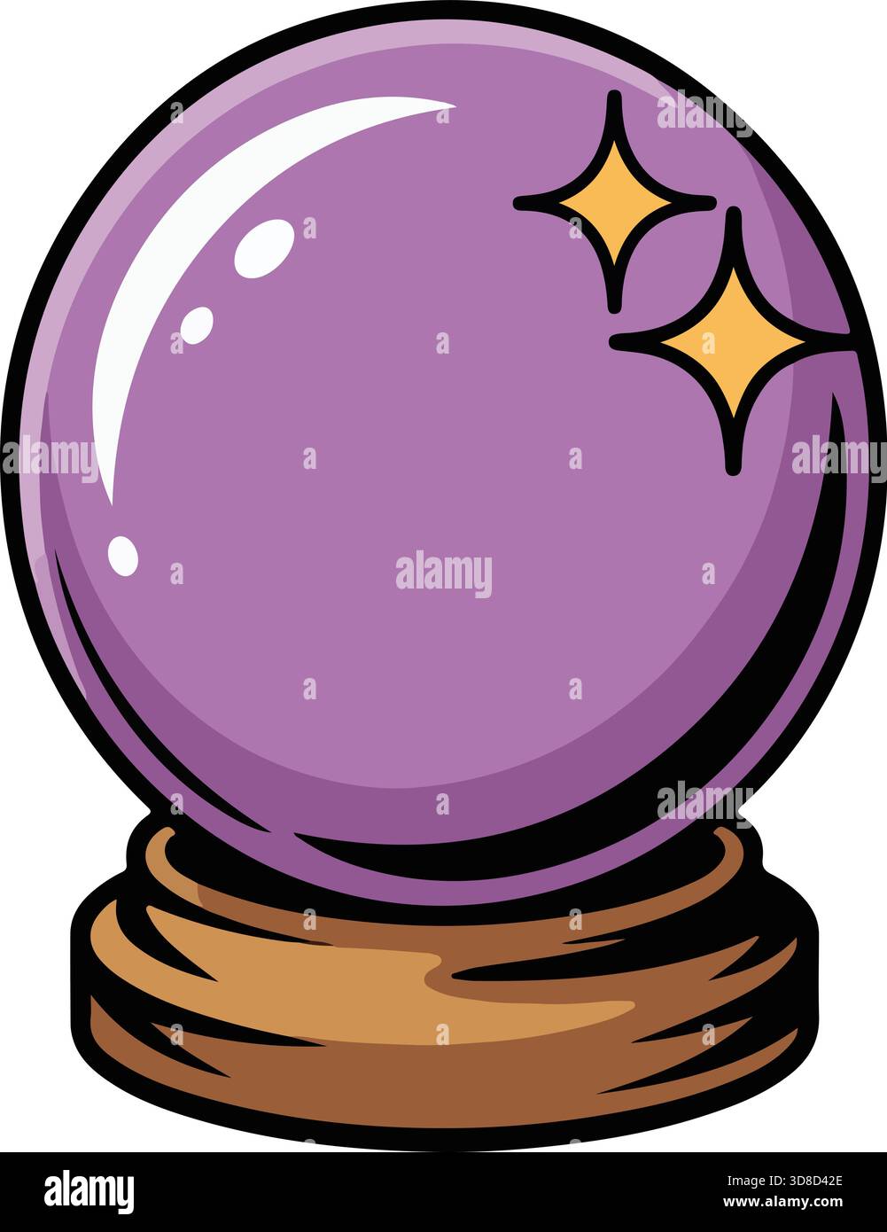 A purple crystal Stock Vector Images - Alamy