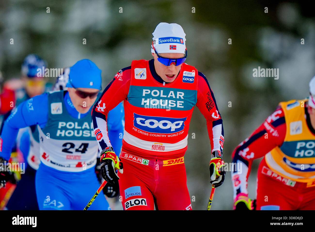 Ruka, Finland 20251130. Martin Løwstrøm Nyenget in the men's 20 km ...