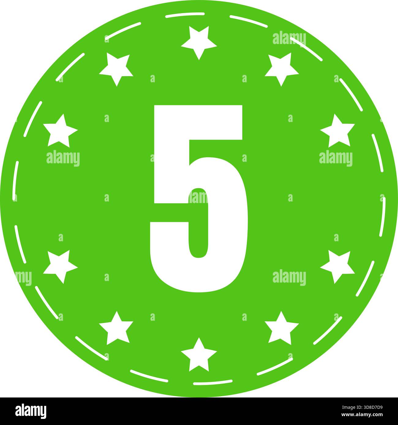 Large sign green number Stock Vector Images - Alamy