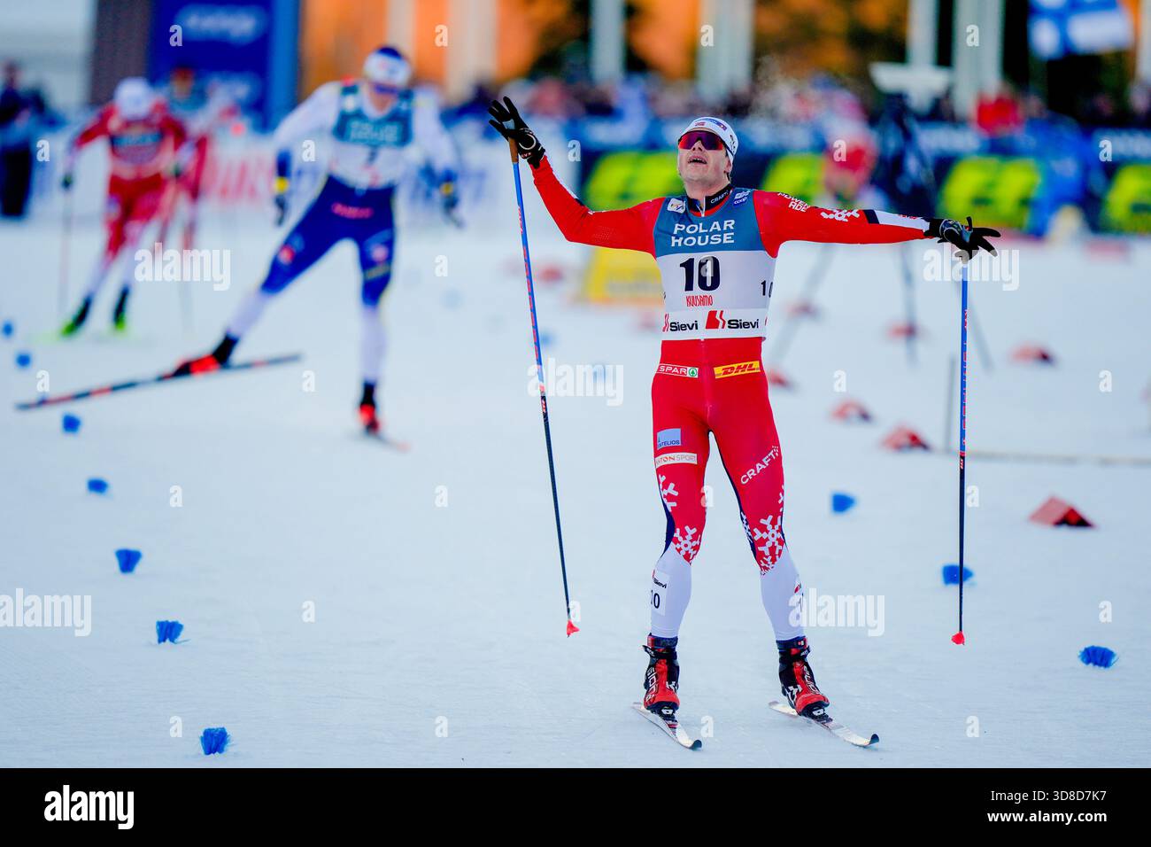 Ruka, Finland 20251130. Harald Østberg Amundsen won the men's 20 km ...