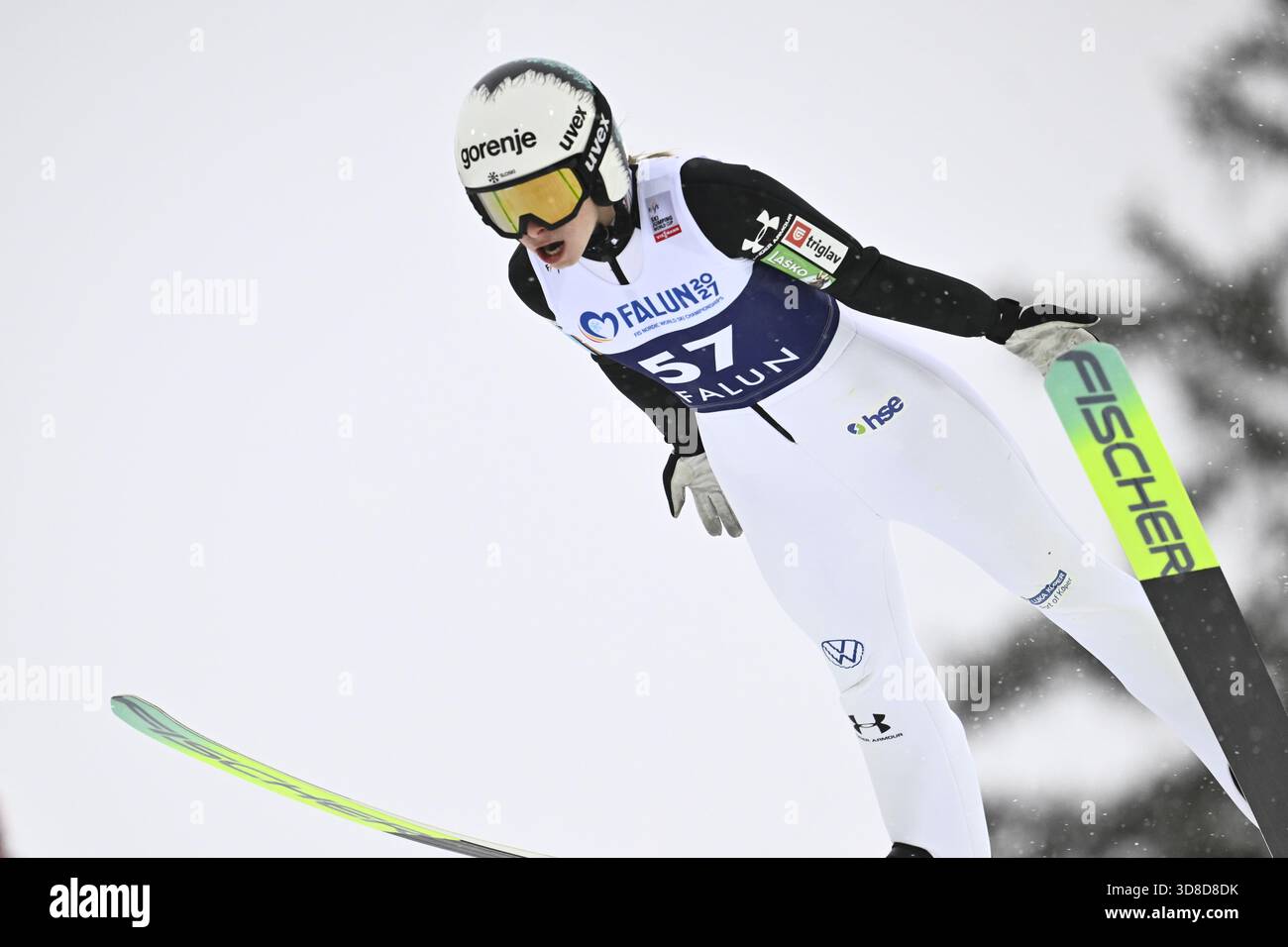 FALUN, SWEDEN 20251130Nika Vodan, Slovenia, jumps in the Women's Ski ...
