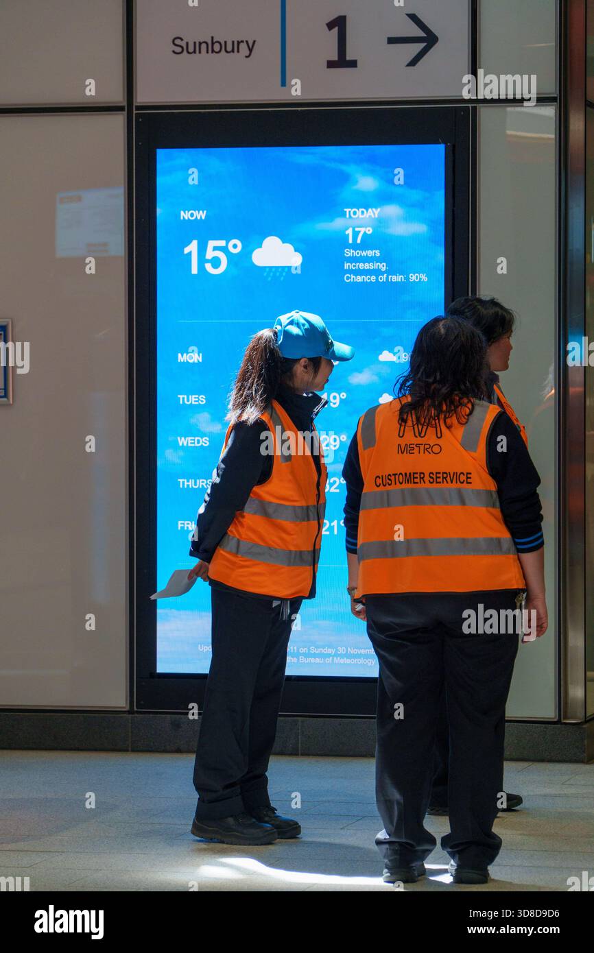 Digital weather station orange hi-res stock photography and images - Alamy