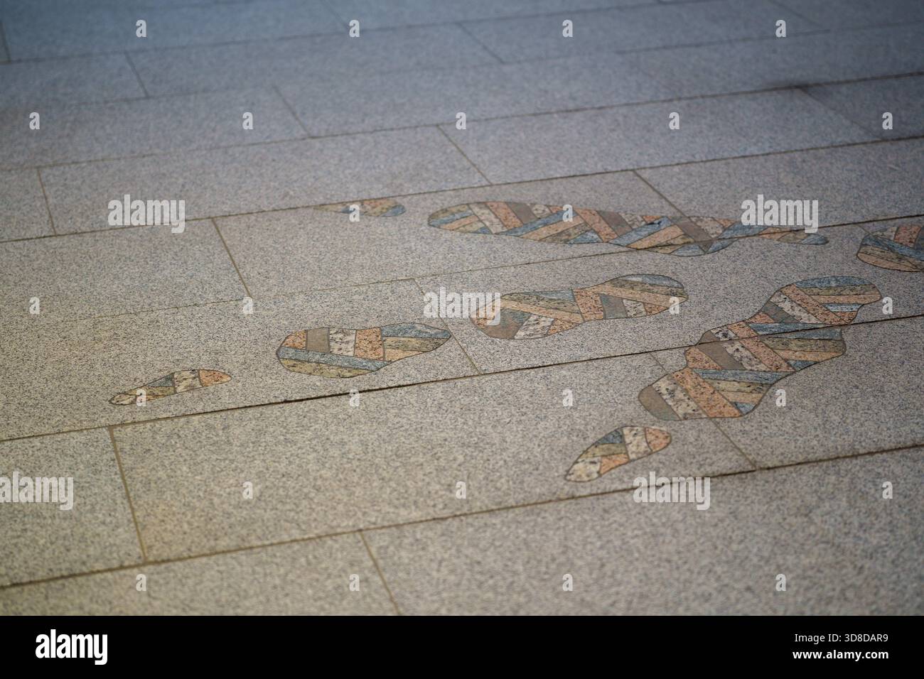 Colorful geometric footprint art hi-res stock photography and images ...