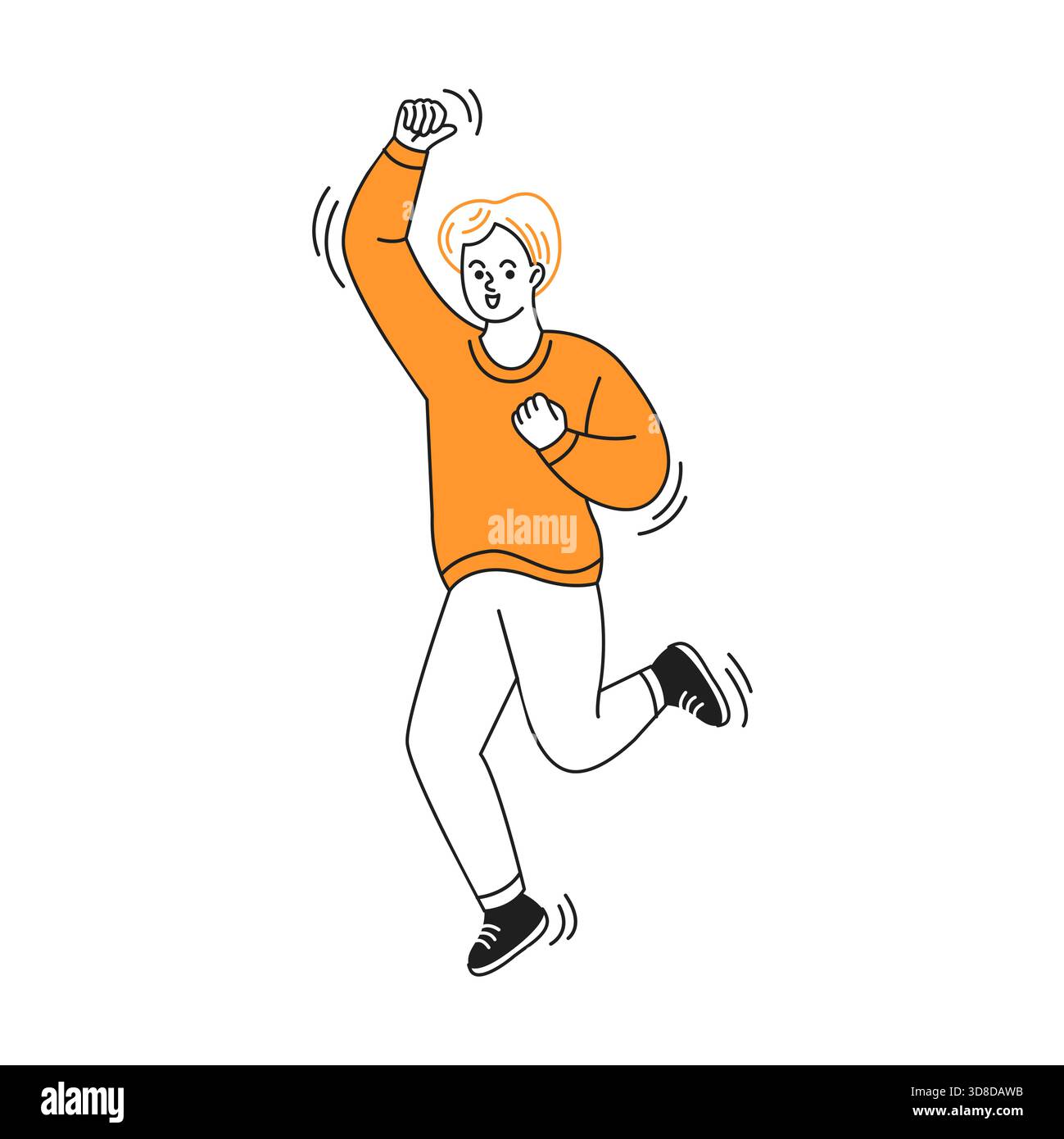 Simple line drawing animation person hi-res stock photography and ...