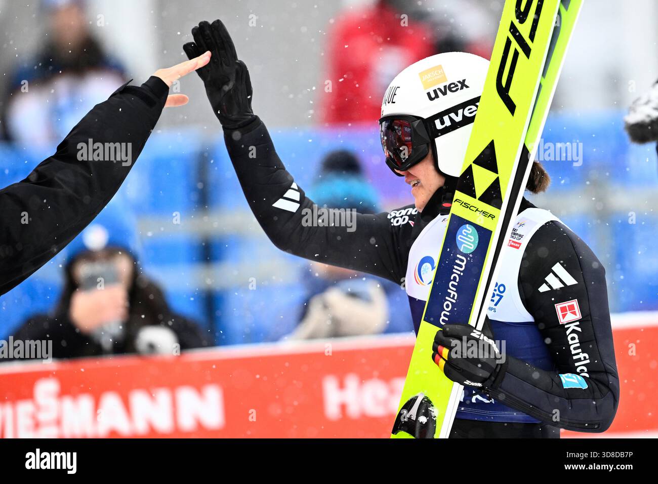 FALUN, SWEDEN 20251130Agnes Reisch, Germany, jumps in the Women's Ski ...