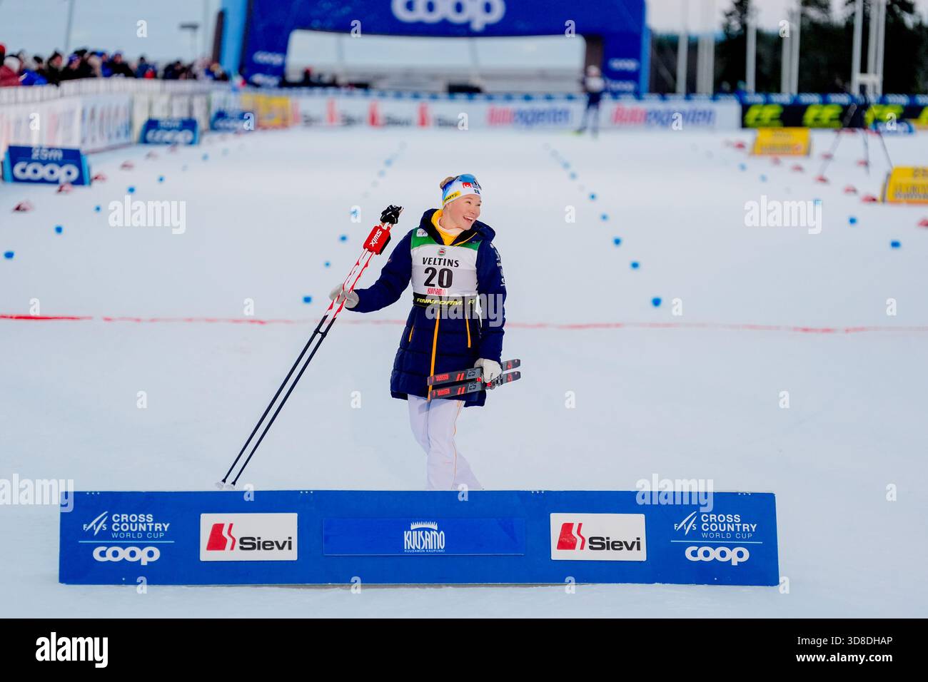Ruka, Finland 20251130. Jonna Sundling from Sweden won the women's 20 ...