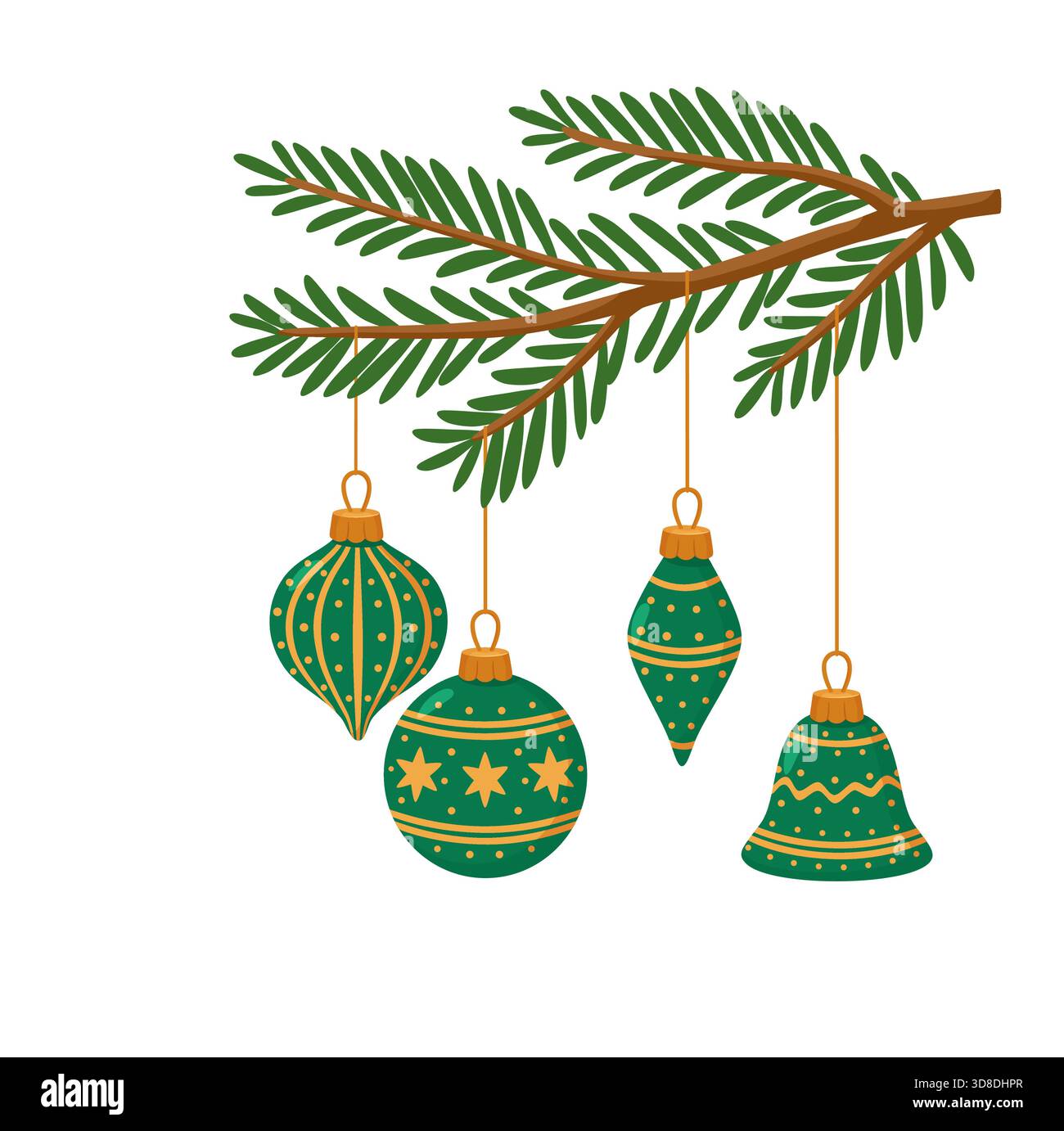 Hanging christmas ornament decoration Stock Vector Images - Alamy