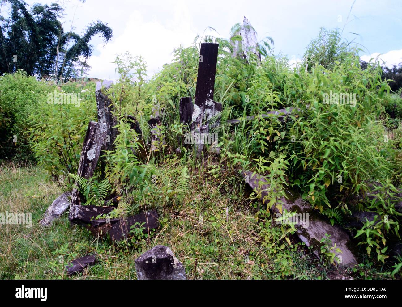 Indonesia, Flores, Ngada Regency. 2002, Megaliths in the vicinity of ...