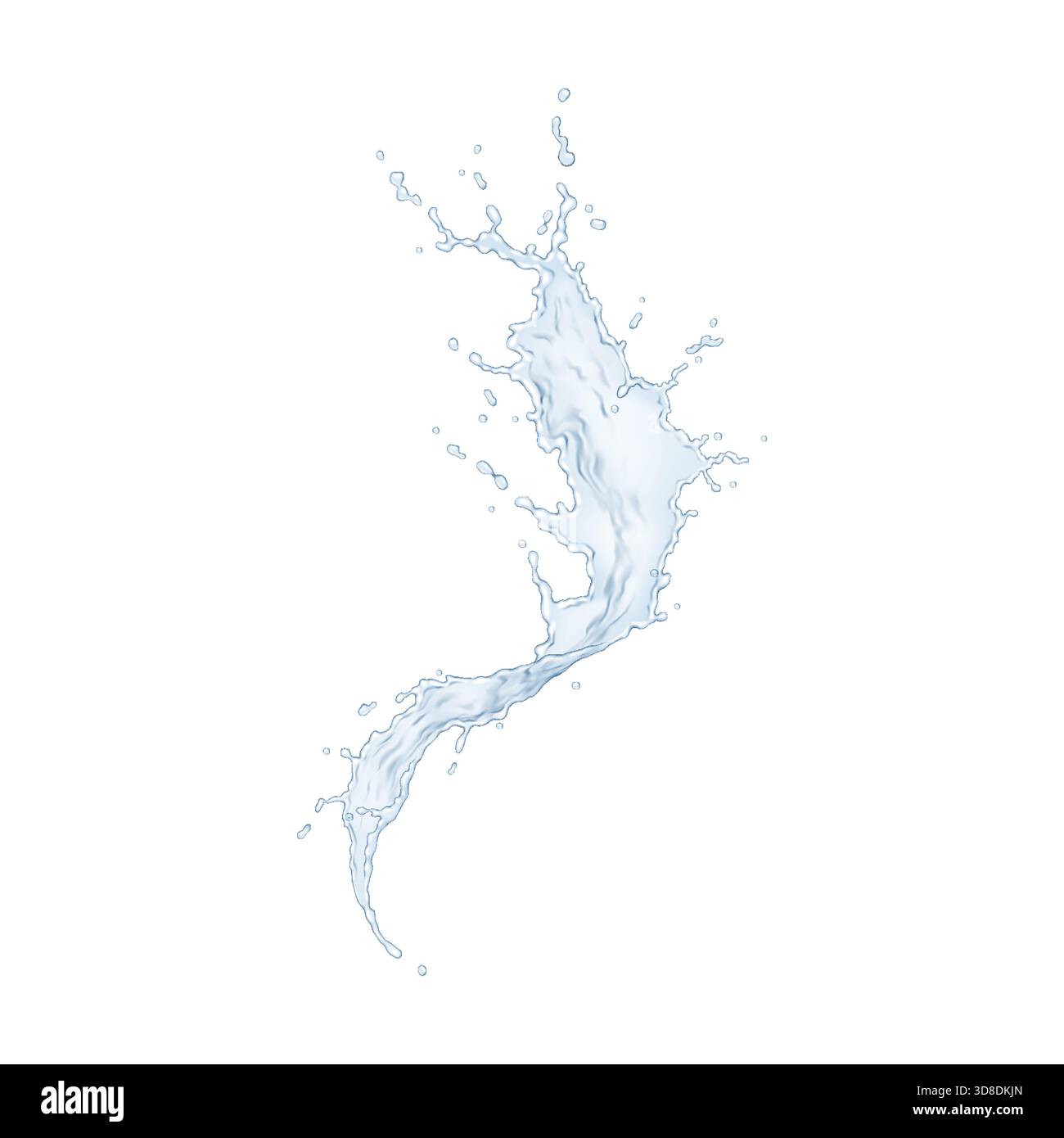 A visually captivating depiction of a water splash frozen in motion ...