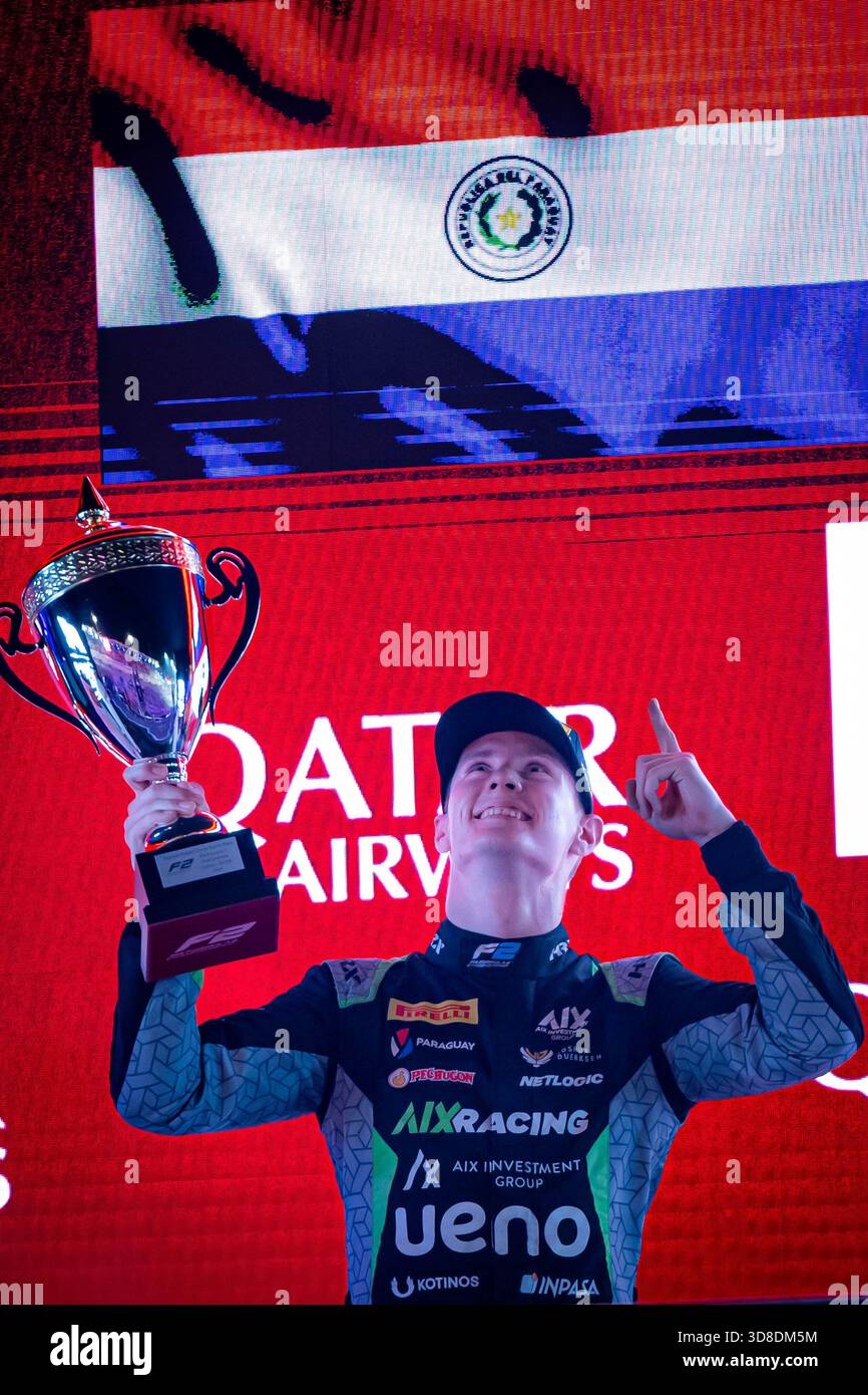 DURKSEN Joshua (par), AIX Racing, Dallara F2 2024, portrait during the ...
