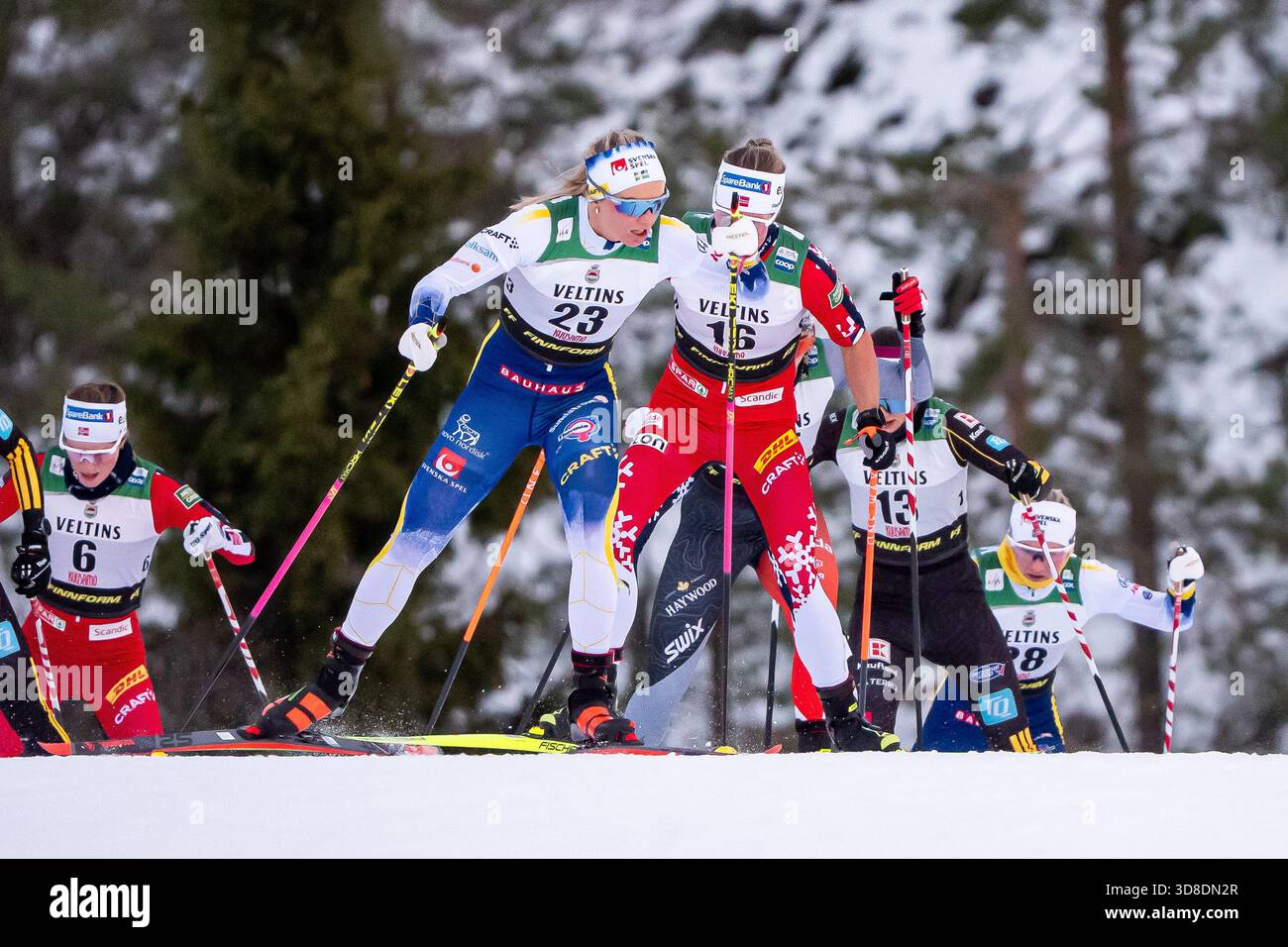 251130 Emma Ribom of Sweden competes in the FIS Cross-Country World Cup ...