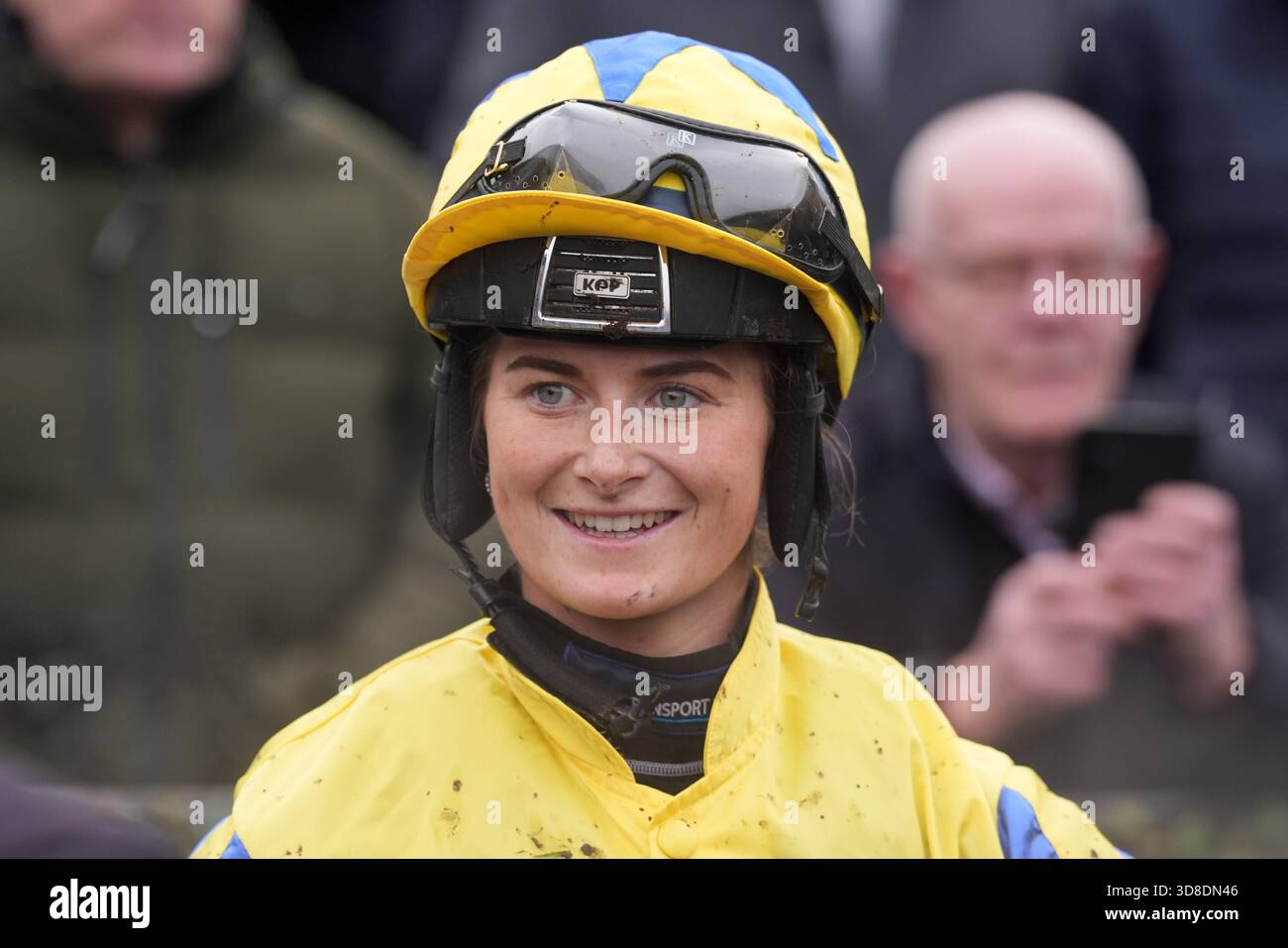 Jockey Caragh Monaghan in the parade ring after winning the Betting ...