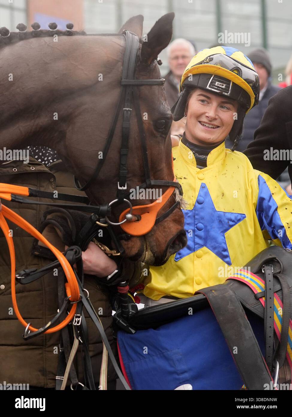 Vaureal with jockey Caragh Monaghan in the parade ring after winning ...