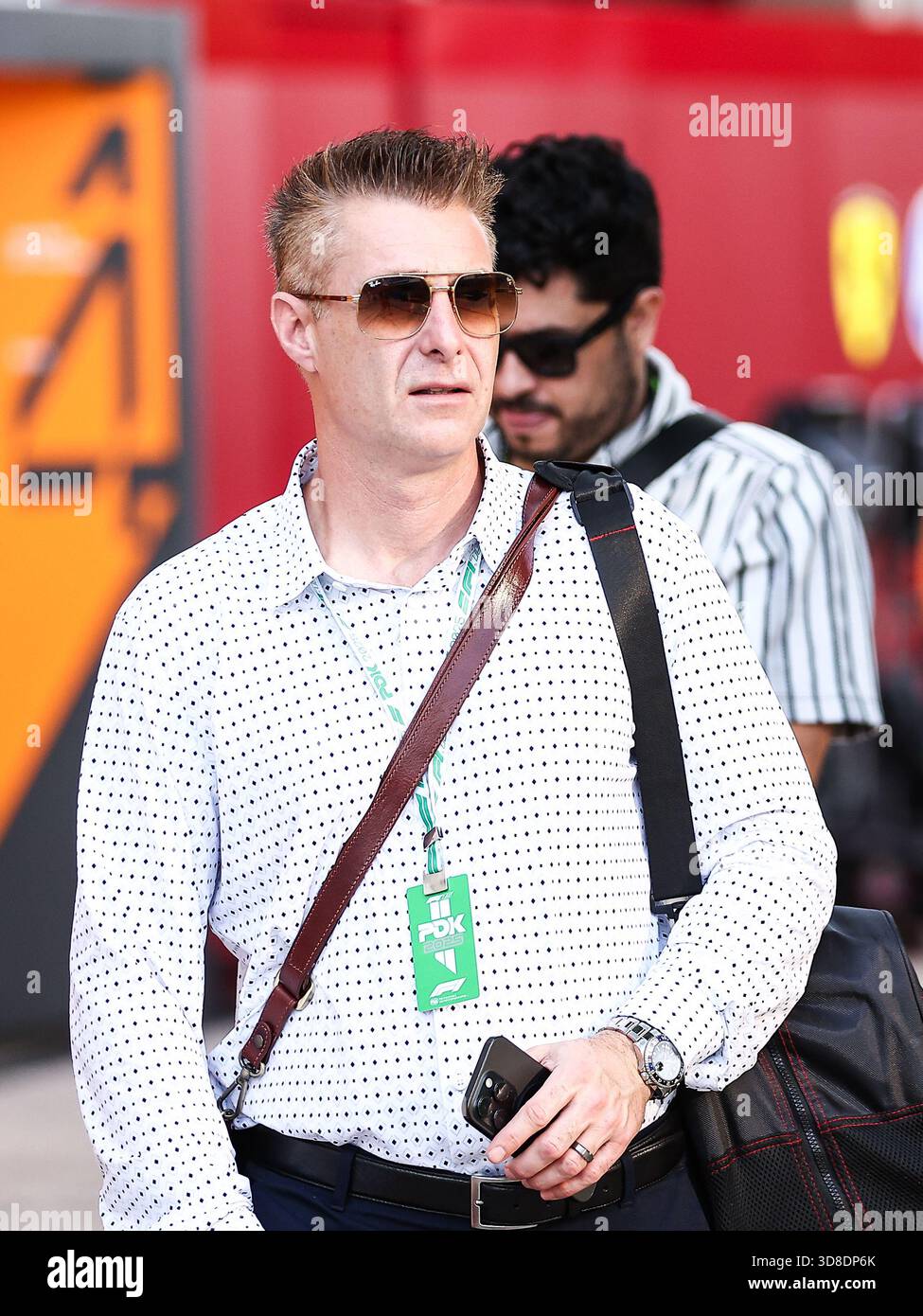 Darren Jack, owner of Hall of Collection during the 2025 Formula 1 ...