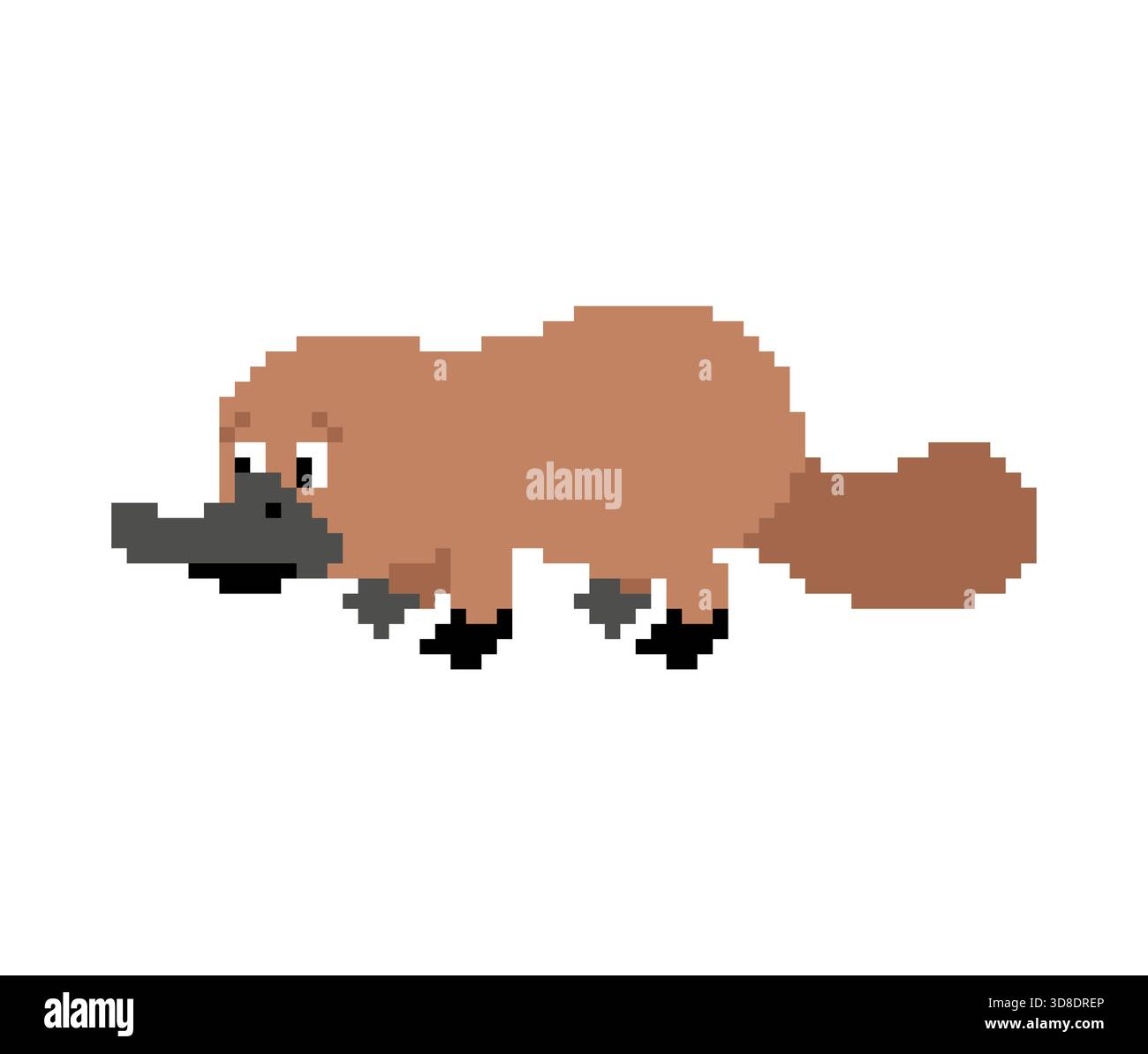 Platypus pixel art . retro 8-bit Perfect for gaming, vintage, and ...