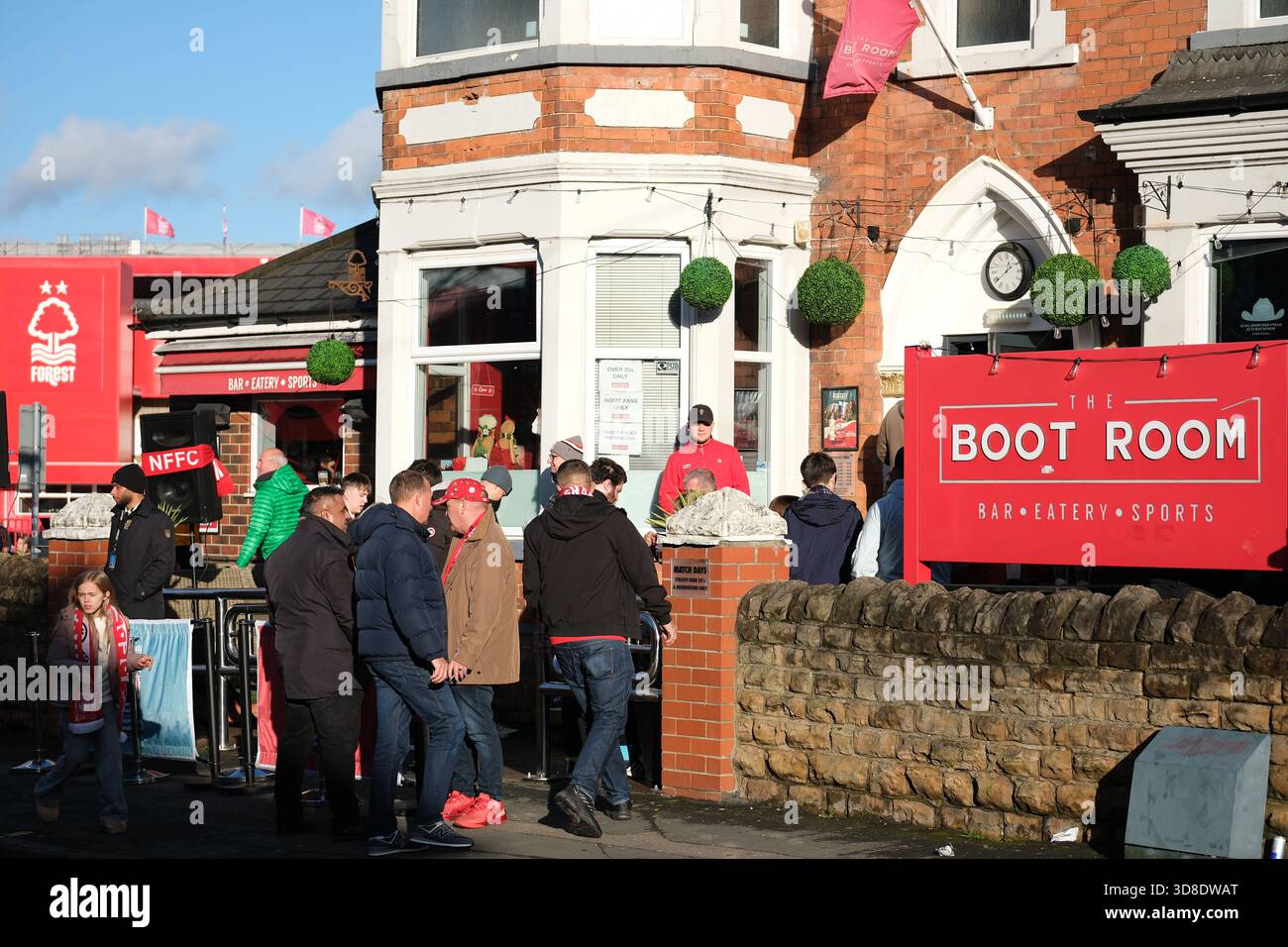 The Boot room pub outside the City Ground prior to kick off during the ...