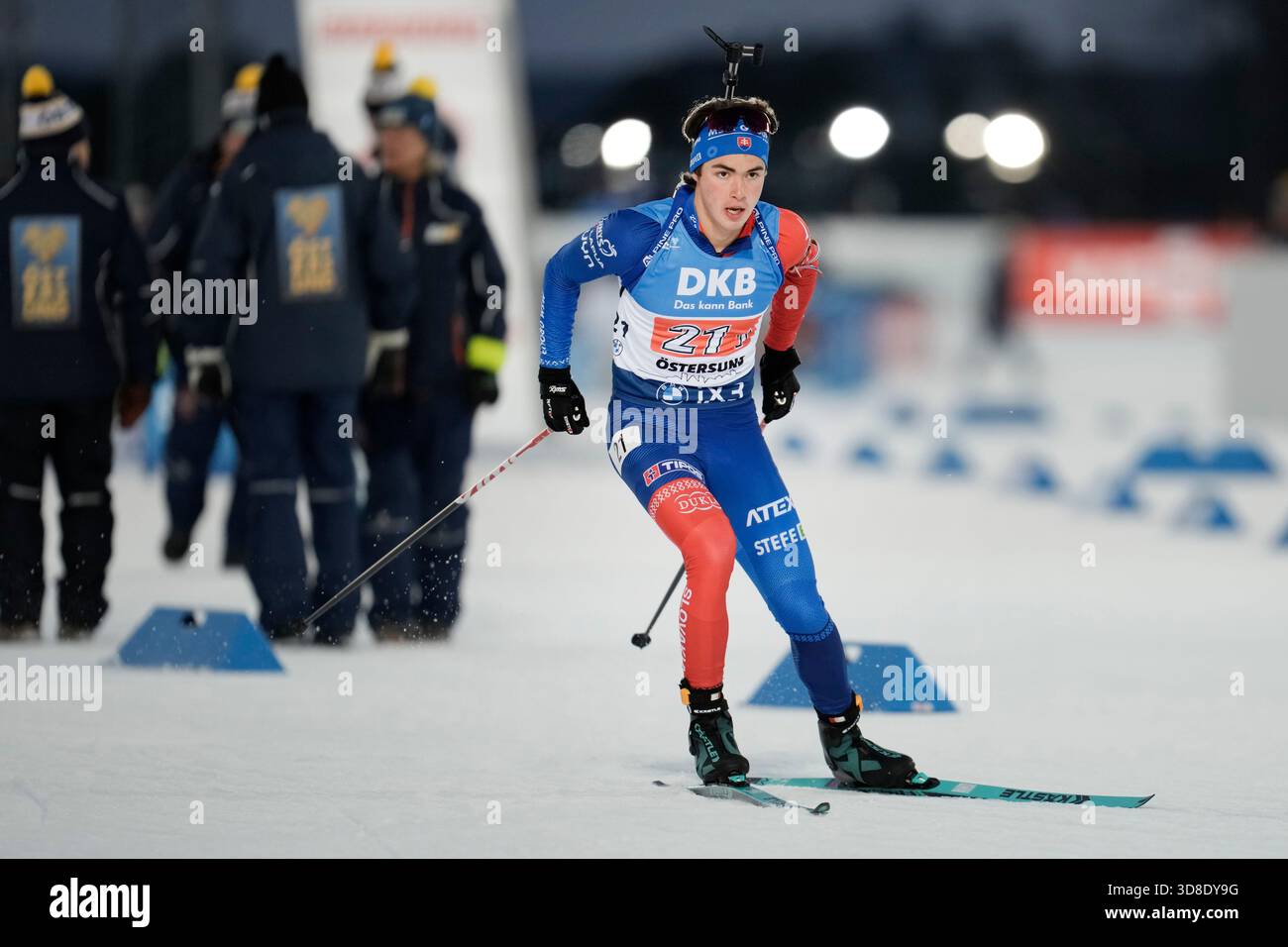 Slovakia's Artur Iskhakov in action during the single mixed relay at ...