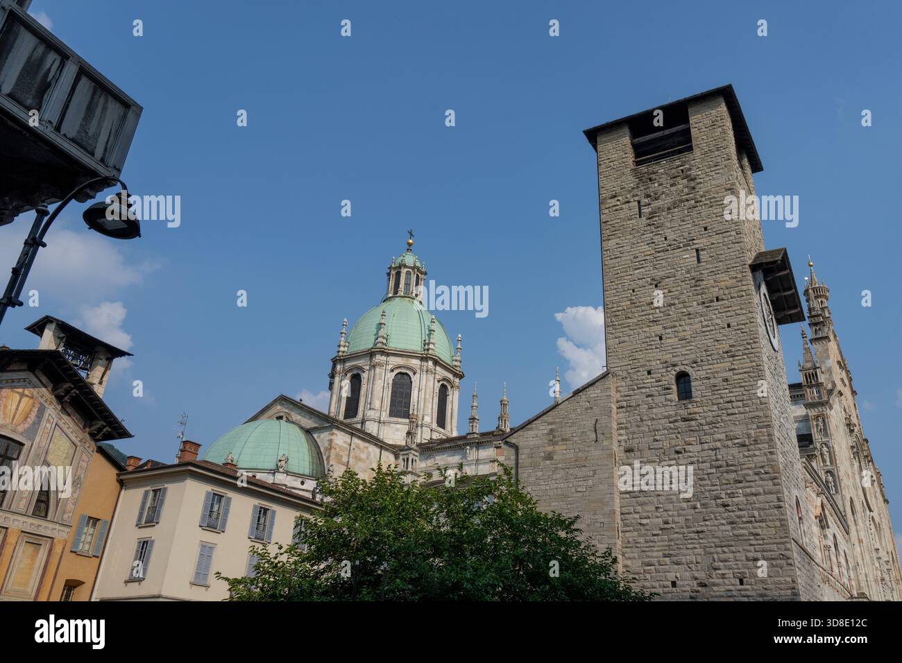 Buildings and Como Cathedral in the historical center, Como, Italy ...