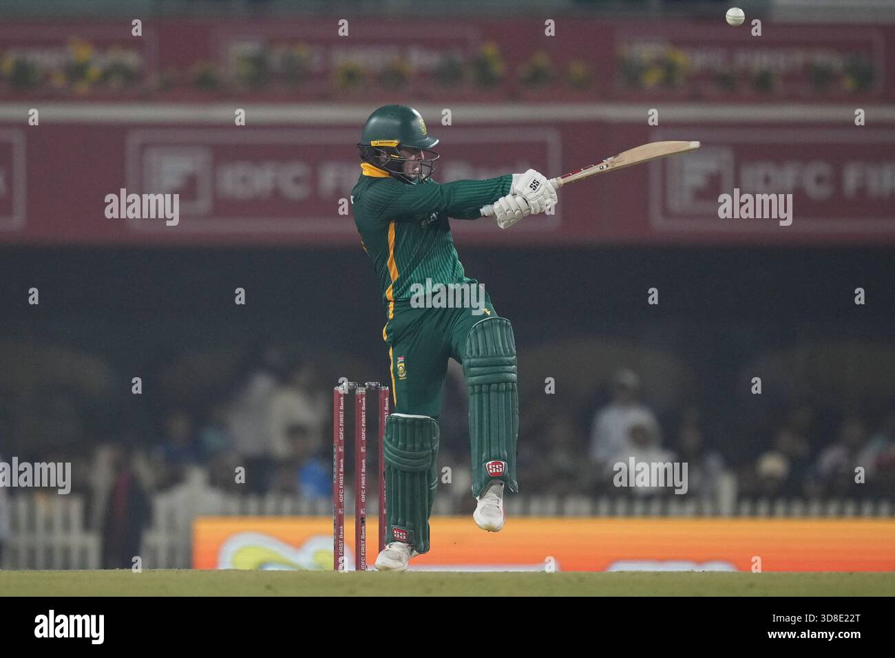 South Africa's Matthew Breetzke plays a shot during the first One Day ...