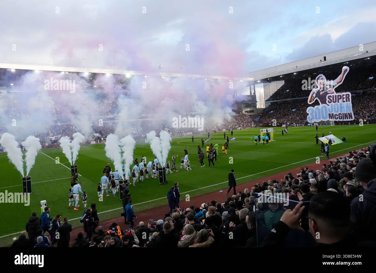 Aston Villa fans unveil a tifo in honour of John McGinn's 300th ...