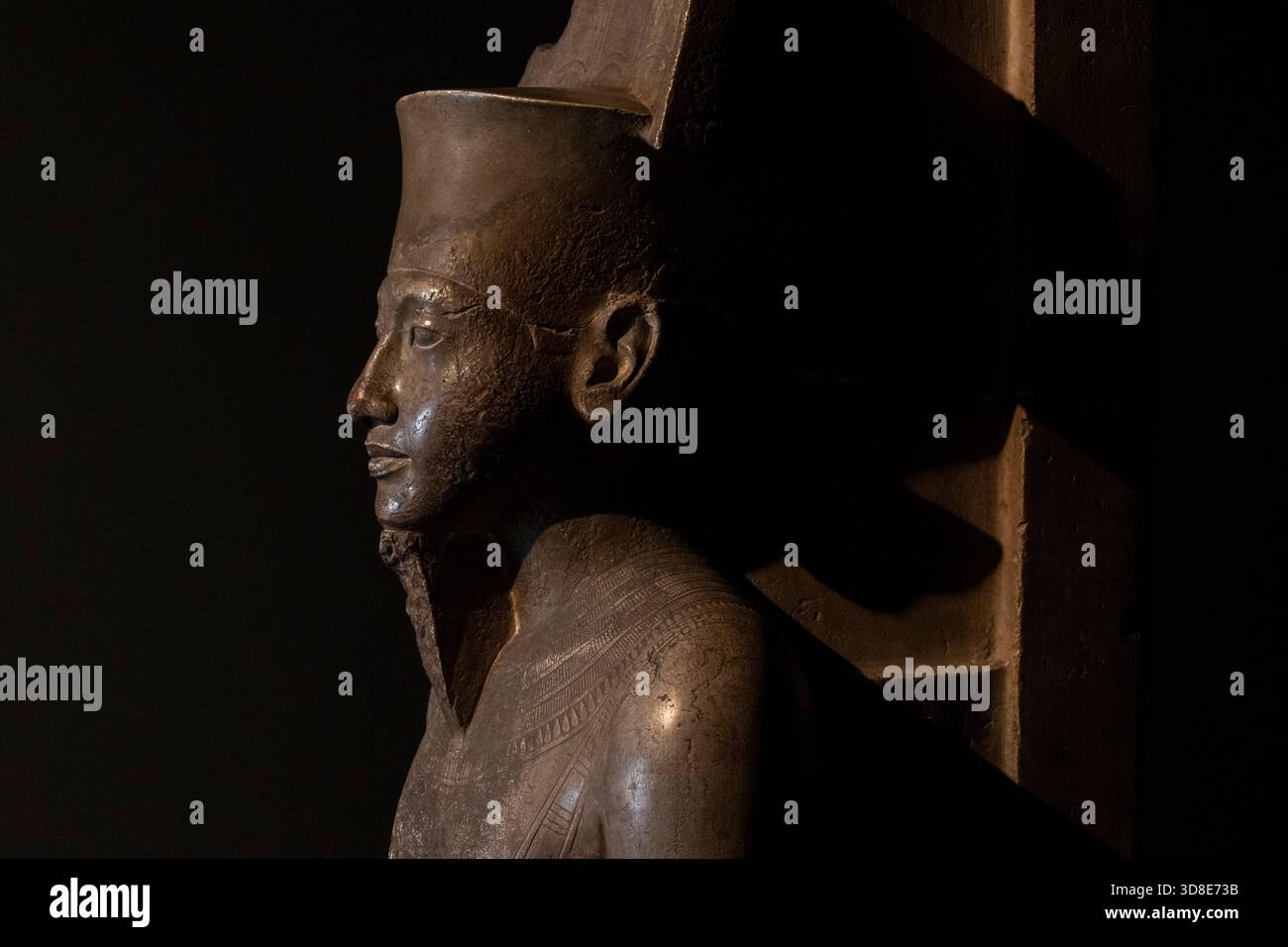 Statue of the god Amoun, from Karnak, Luxor Museum, Luxor, Egypt Stock ...