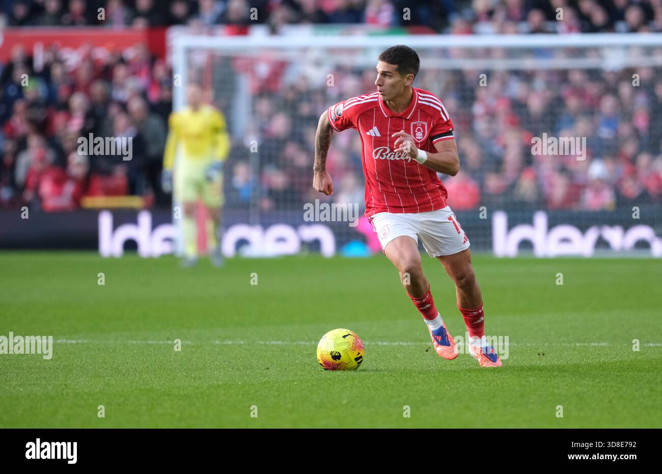 Nicolas Dominguez of Nottingham Forest in action during the Premier ...
