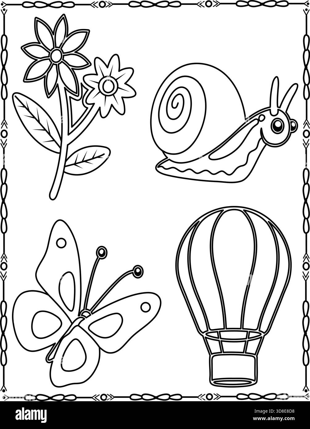 Kids garden characters Stock Vector Images - Alamy