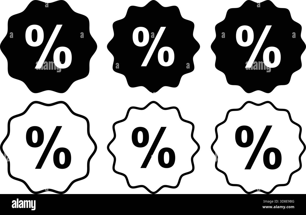 Percentage label discount icon Stock Vector Images - Alamy