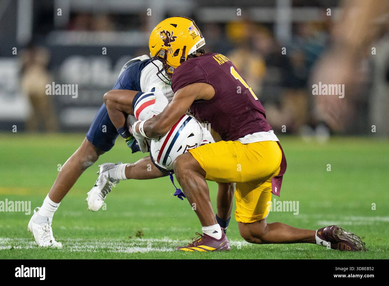 Arizona State Sun Devils defensive back Keith Abney II (1) makes a ...