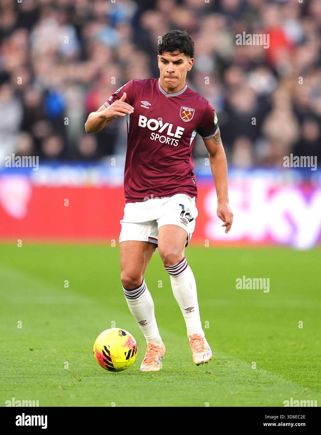 West Ham United's Mateus Fernandes in action during the Premier League ...