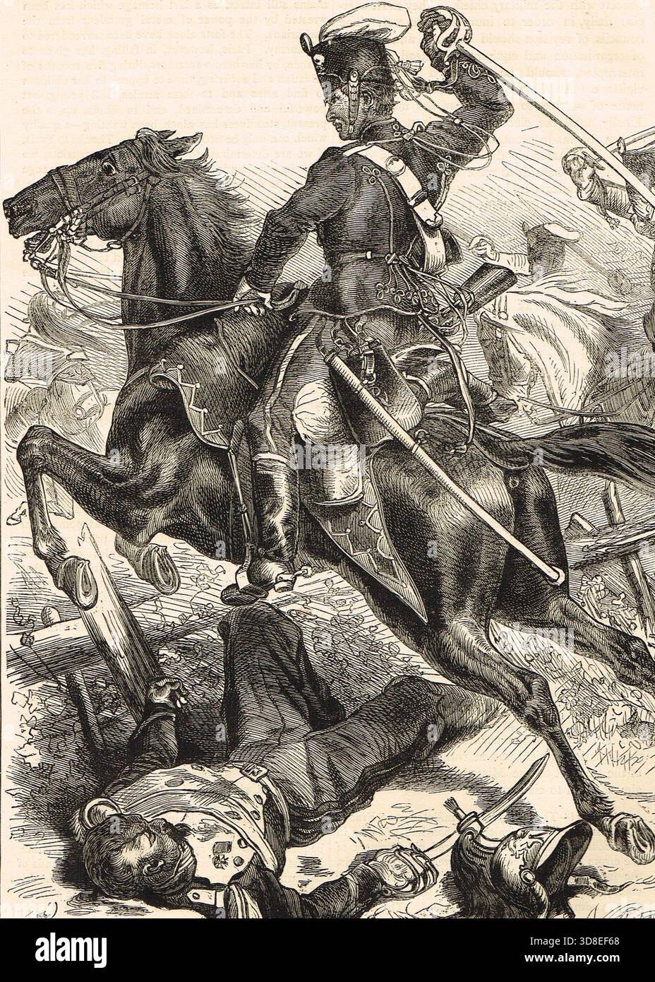 Sword raised charging over a fallen figure hi-res stock photography and ...
