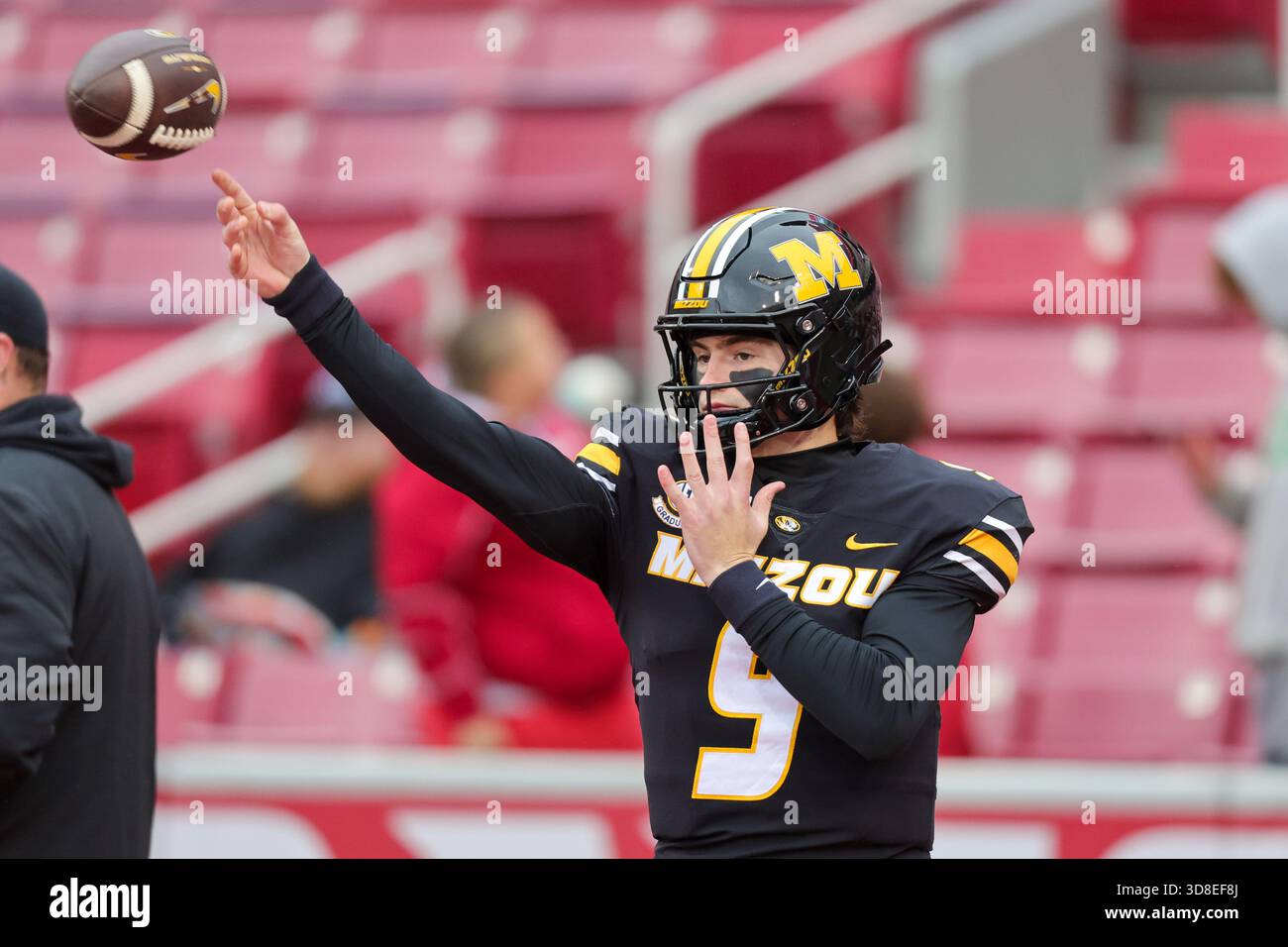 November 29, 2025: Tigers QB Beau Pribula (9) releases the ball from ...