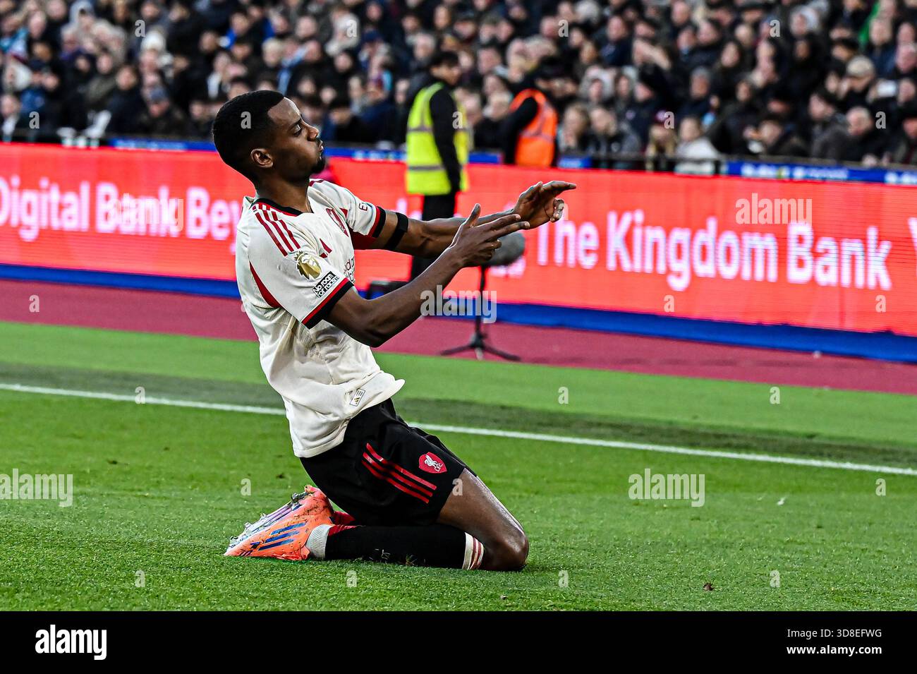 Alexander Isak (9 Liverpool) celebrates after scoring teams first goal ...