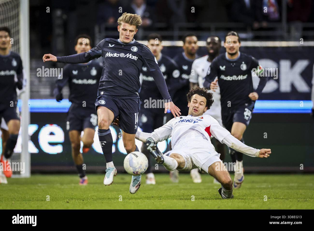 VELSEN - (L-R) Sem Steijn of Feyenoord and Jochem Ritmeester van de ...
