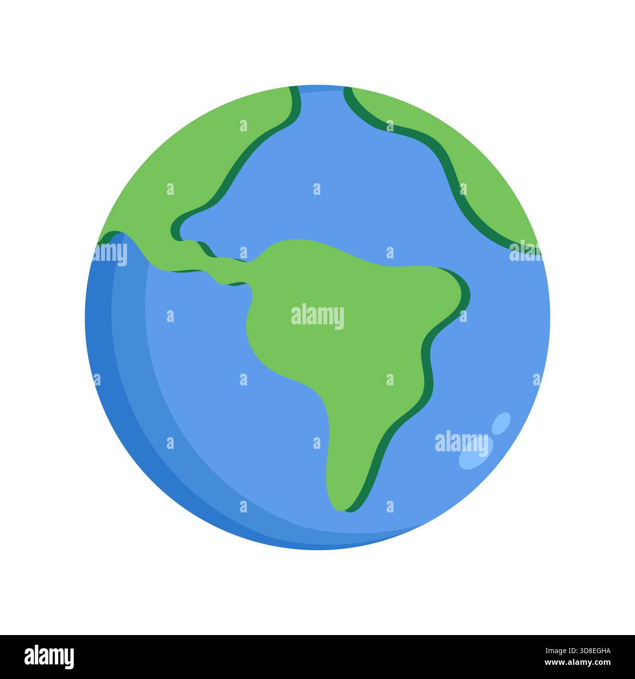 Flat earth illustration hi-res stock photography and images - Alamy