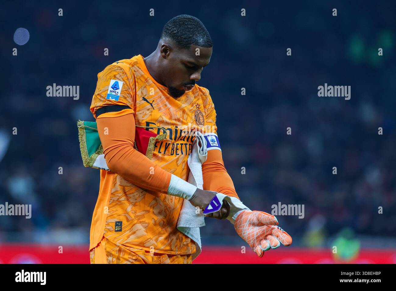 Mike Maignan of AC Milan seen during Serie A 2025/26 football match ...