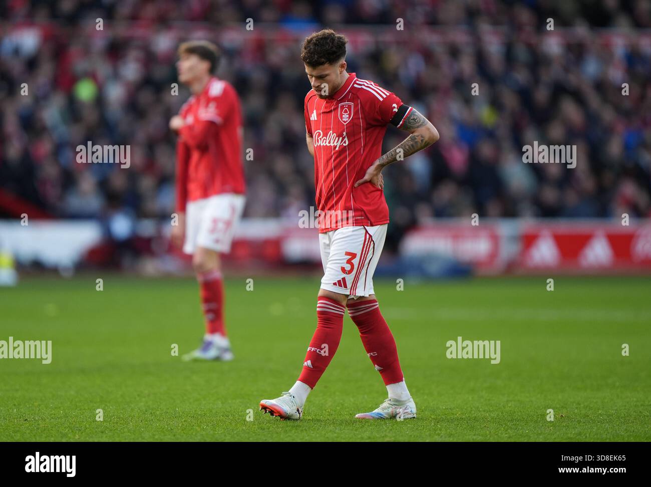 Nottingham Forest's Neco Williams appears dejected during the Premier ...