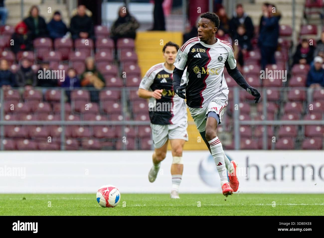 Lamine Fomba (11 Servette FC) in action (close up) during the Brack ...
