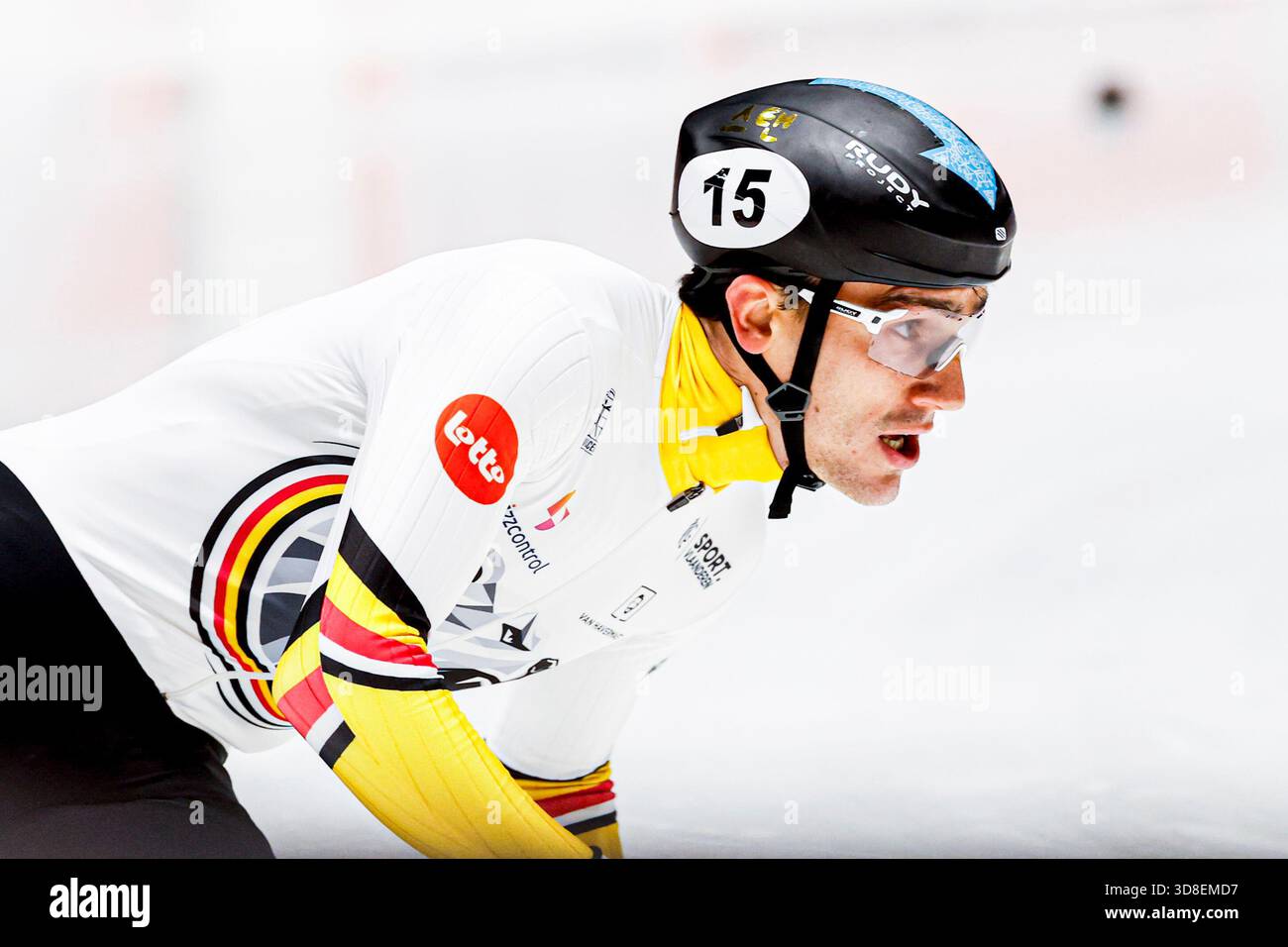 Stijn Desmet of Belgium competing on the Men’s 5000m Relay Final on Day ...