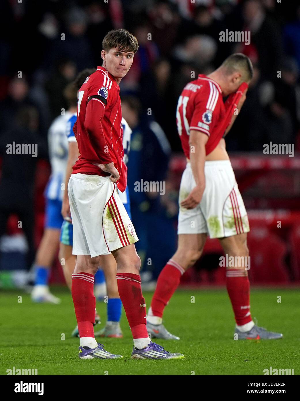 Nottingham Forest's Nicolo Savona appears dejected after the final ...