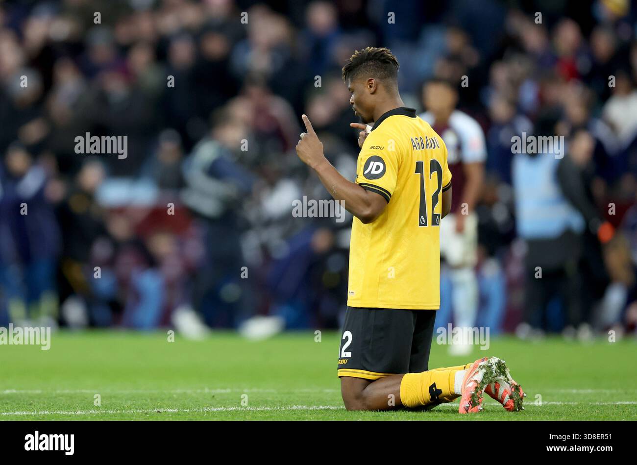 Wolverhampton Wanderers' Emmanuel Agbadou on the pitch at the final ...