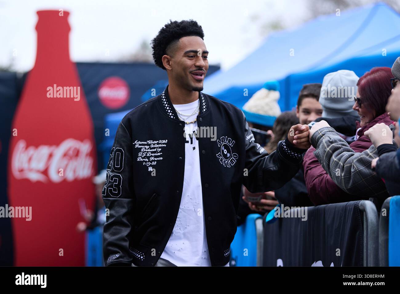 Carolina Panthers quarterback Bryce Young arrives at Bank of America ...
