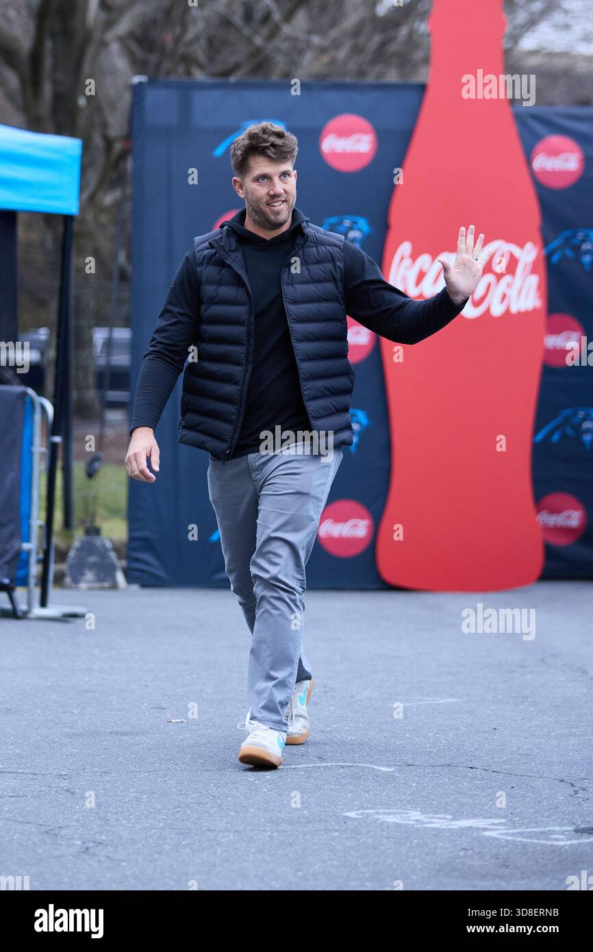 Carolina Panthers long snapper JJ Jansen arrives at Bank of America ...