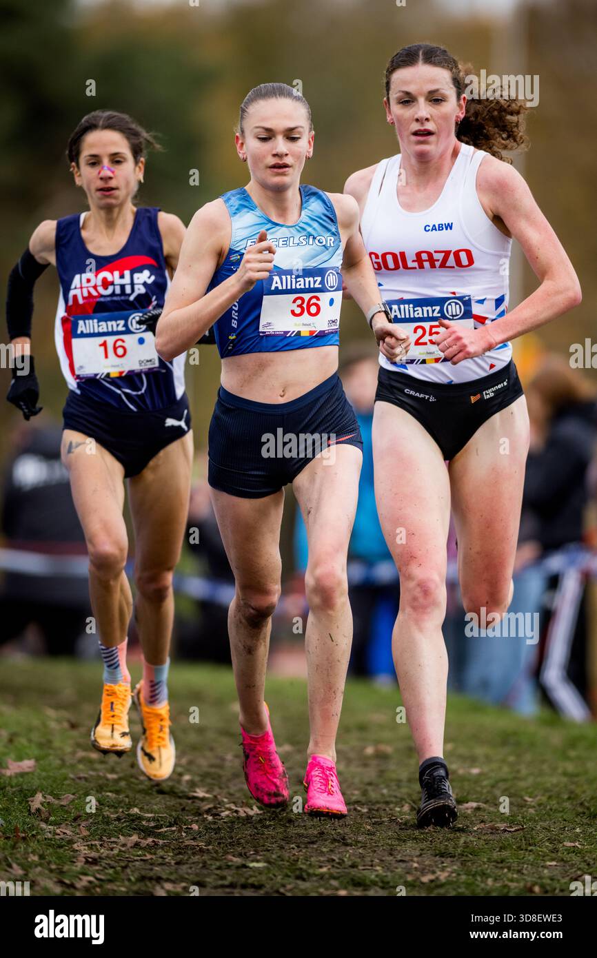 Belgian Chloe Herbiet, Belgian Jana Van Lent and Belgian Lisa Rooms ...